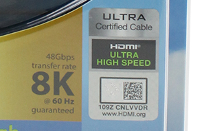 HDMI Ultra High Speed with Ethernet 2.1
